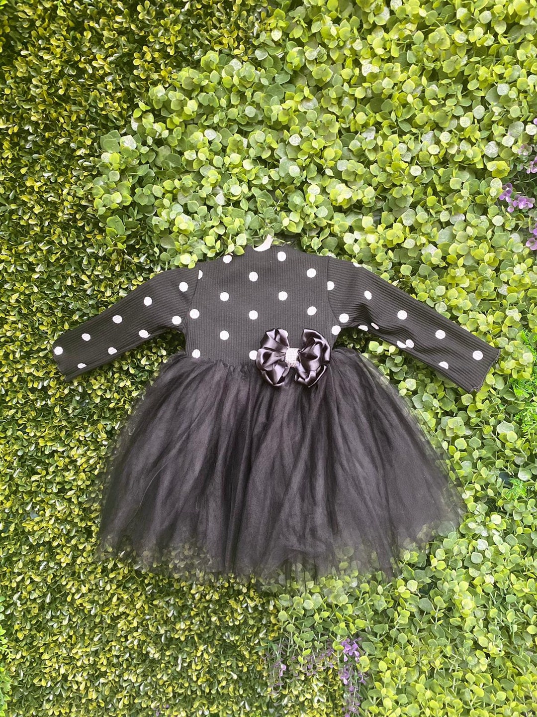 Party Dresses for Girl, Long Sleeve, Black an White. - Etsy