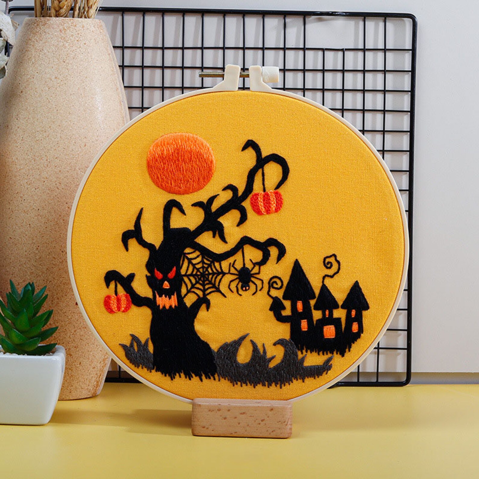 Cobweb Bat Skull Magic Hat Embroidery Kit for Beginners - Etsy