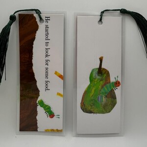 Eric Carle: the Very Hungry Caterpillar 2 Upcycled Book Pages Bookmarks ...