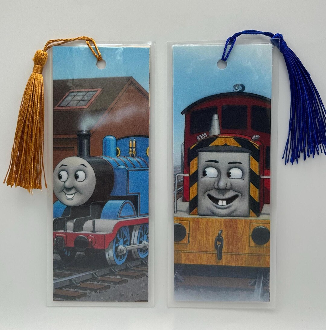 Thomas the Tank Engine (2) Upcycled Book Pages Bookmarks • an ...
