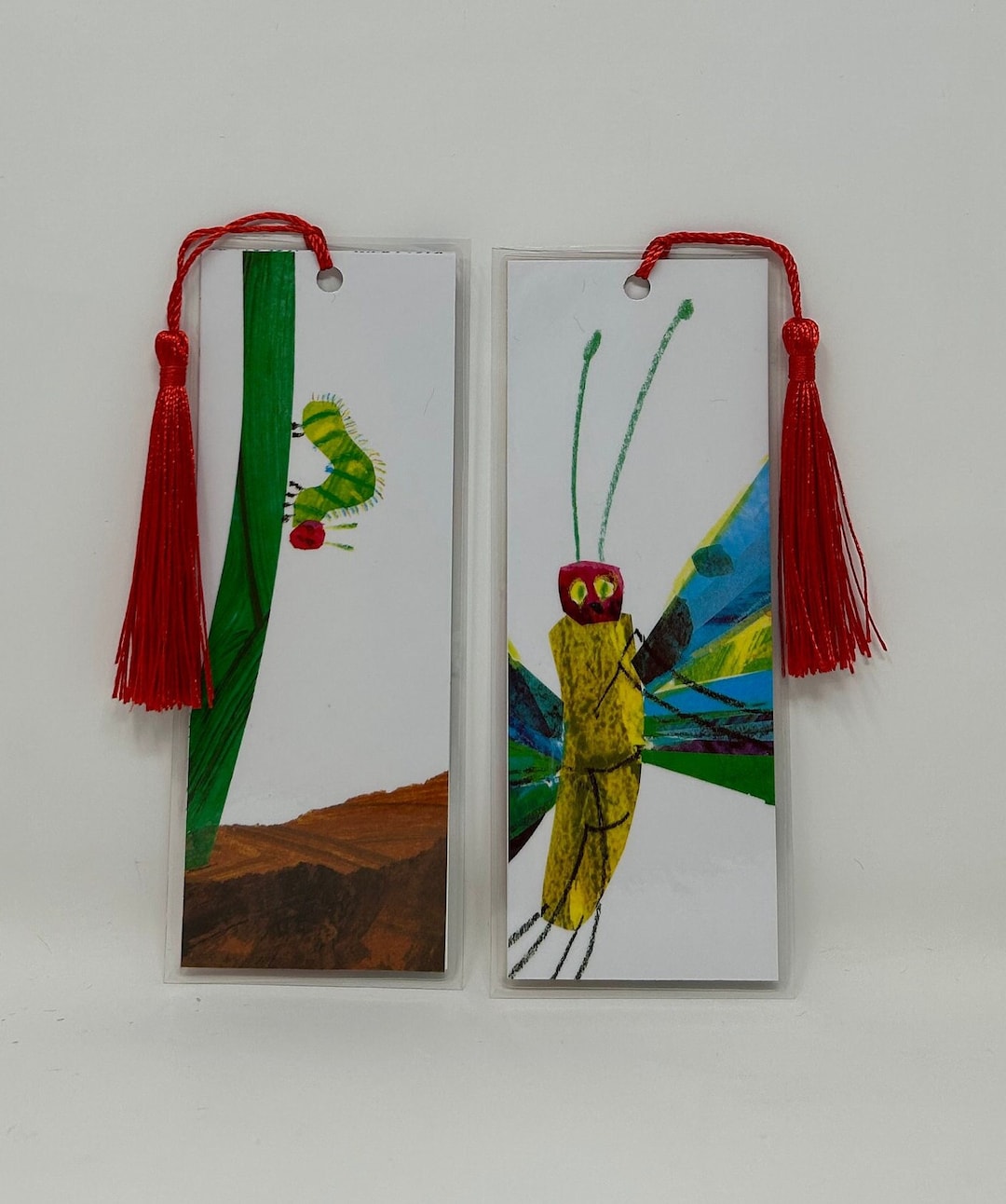 Eric Carle: the Very Hungry Caterpillar 2 Upcycled Book Pages Bookmarks ...