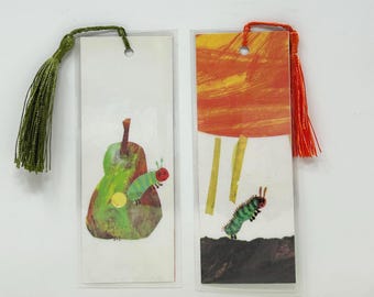 Eric Carle: the Very Hungry Caterpillar (2) Upcycled Book Pages ...