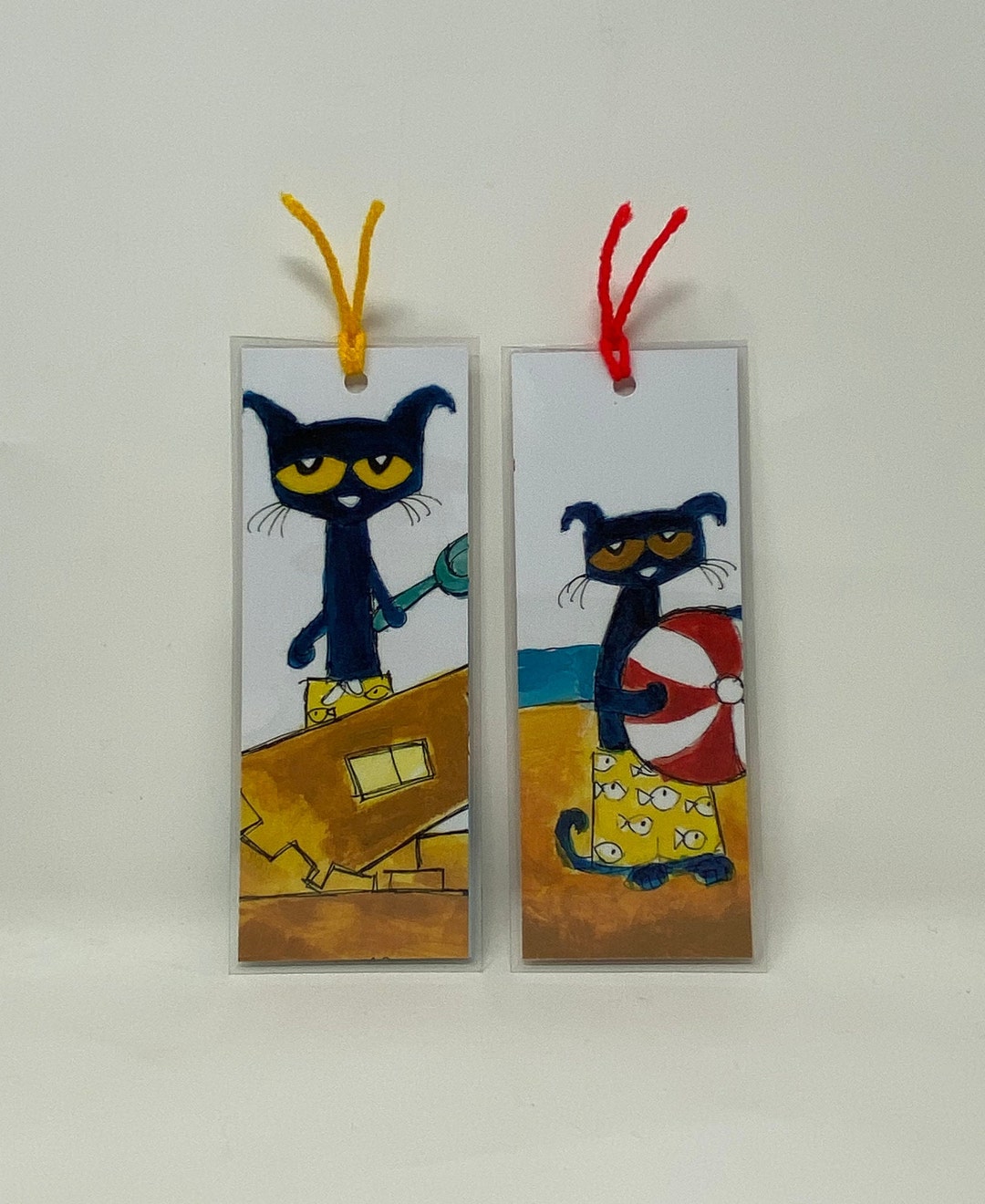 Pete the Cat 2 Upcycled Book Pages Bookmarks an - Etsy Australia