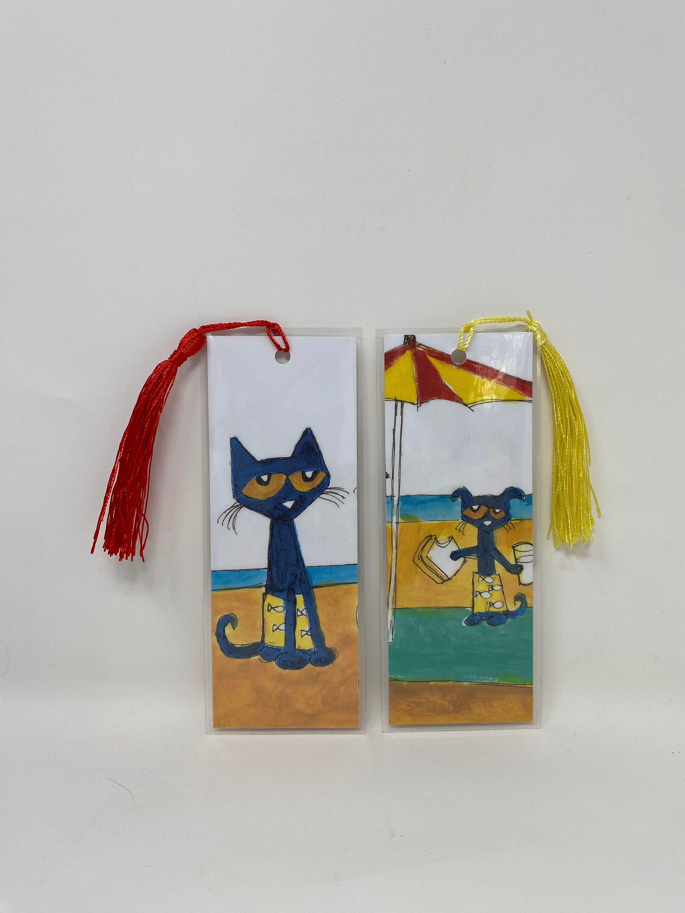 Pete the Cat 2 Upcycled Book Pages Bookmarks an - Etsy Australia