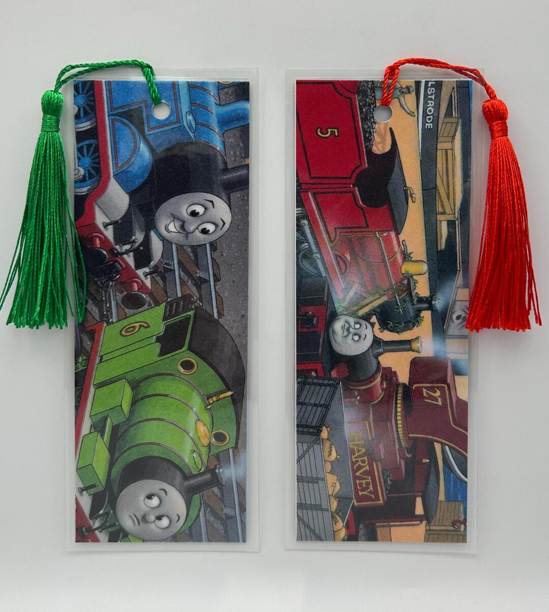 Thomas the Tank Engine (2) Upcycled Book Pages Bookmarks • an ...