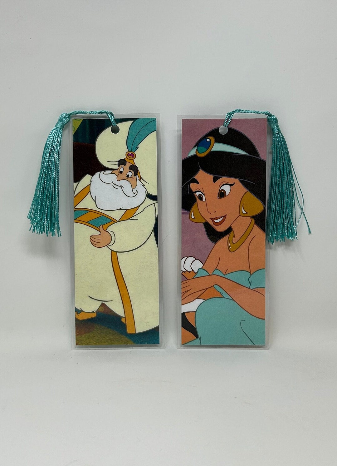 Disney: Aladdin 2 Bookmarks an Artfullyaltered Handmade Bookmark - Etsy
