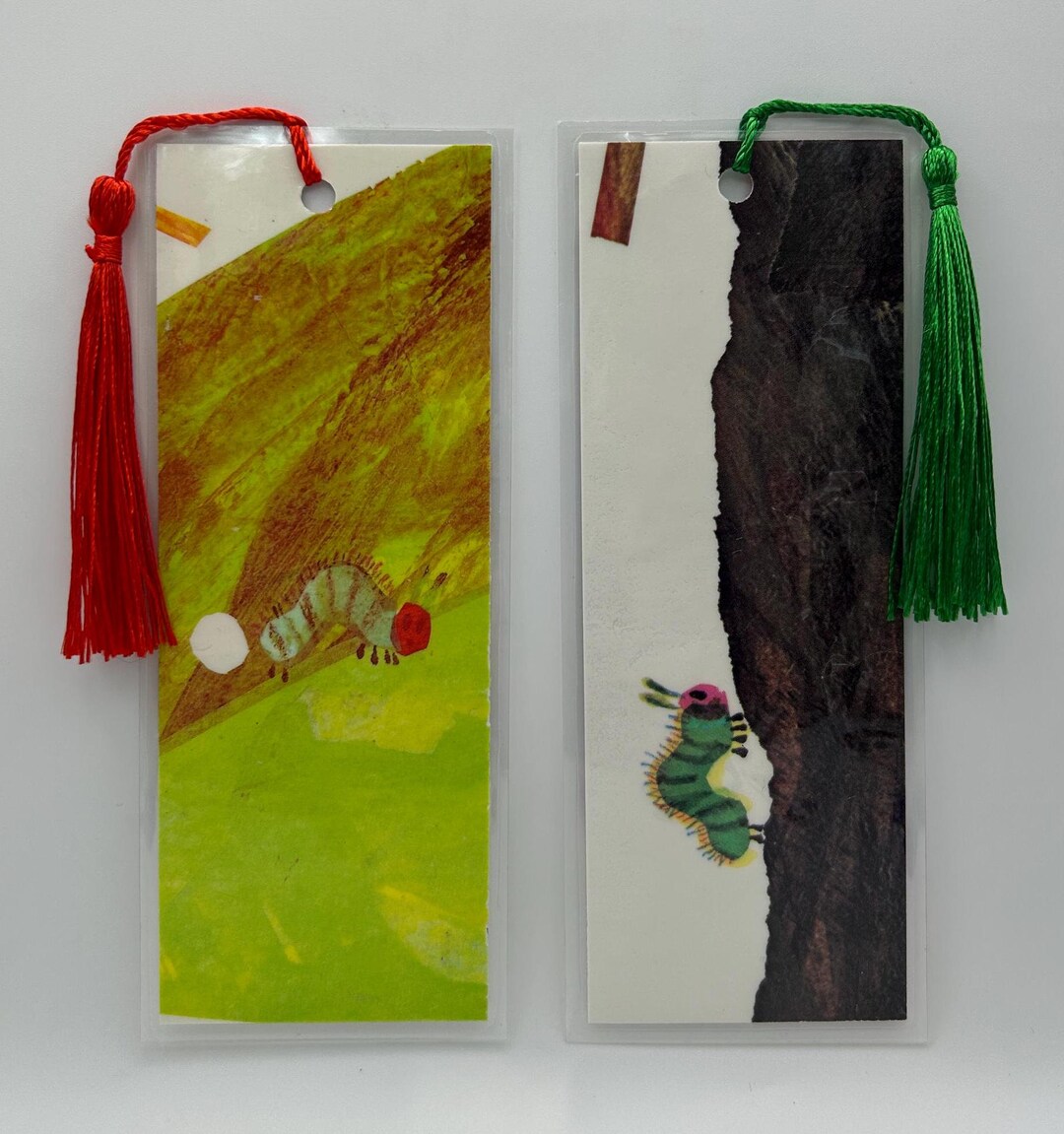 Eric Carle: the Very Hungry Caterpillar 2 Upcycled Book Pages Bookmarks ...