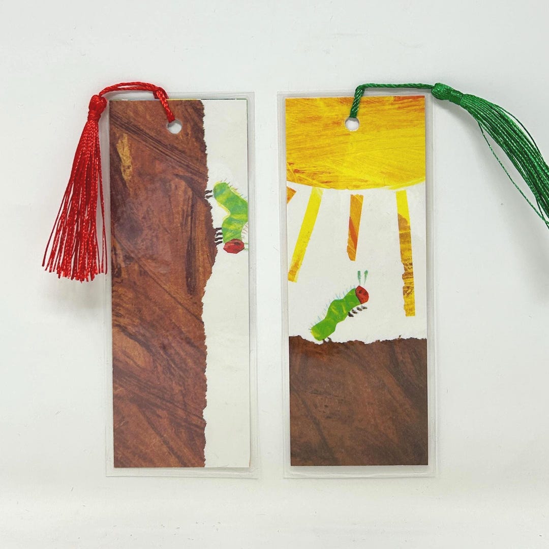 Eric Carle: the Very Hungry Caterpillar (2) Upcycled Book Pages ...