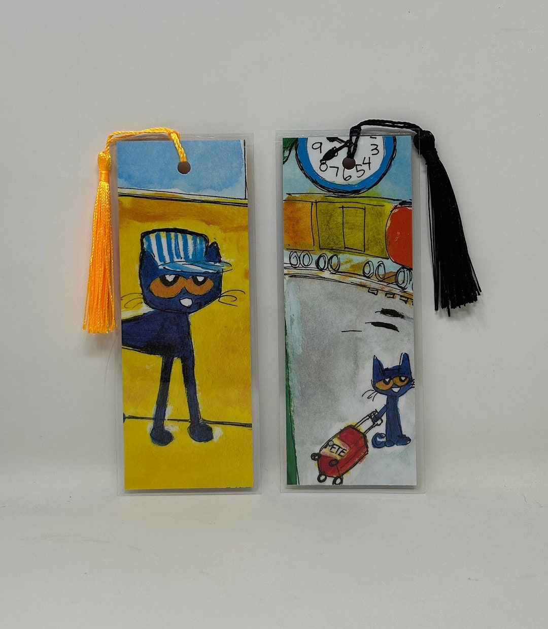 Pete the Cat 2 Upcycled Book Pages Bookmarks an Artfullyaltered ...