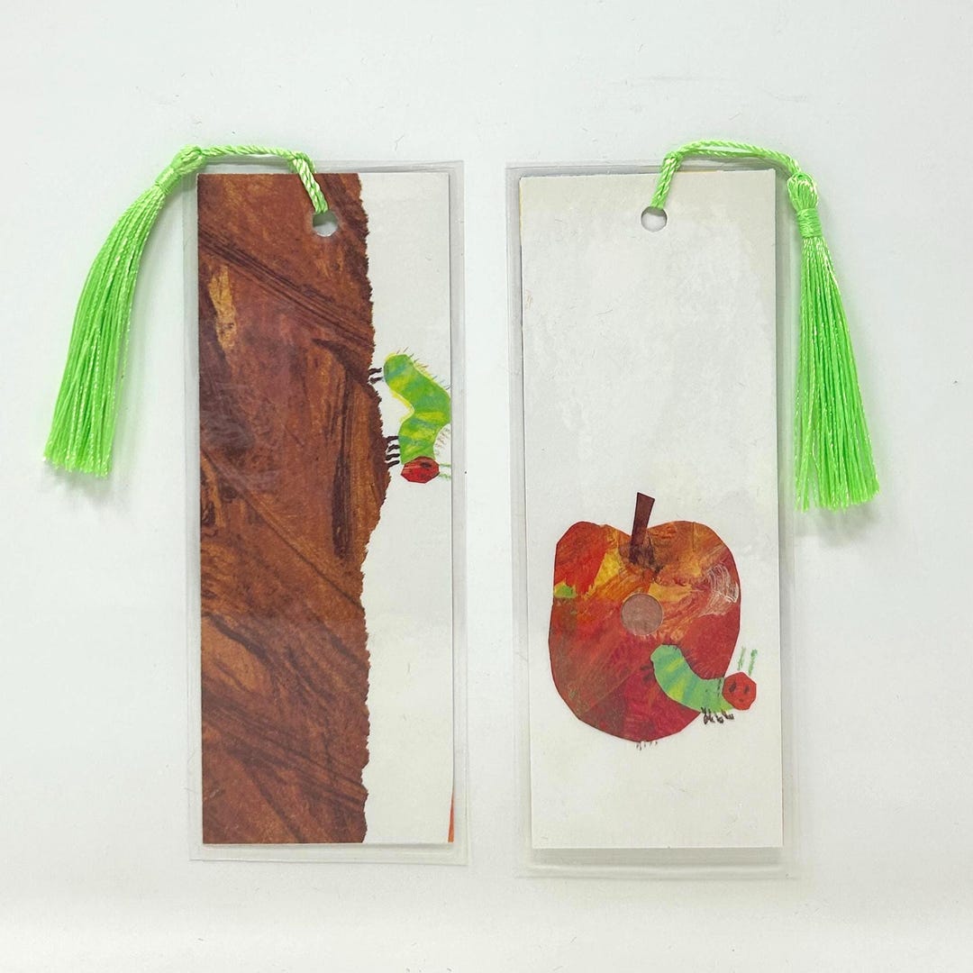 Eric Carle: the Very Hungry Caterpillar (2) Upcycled Book Pages ...