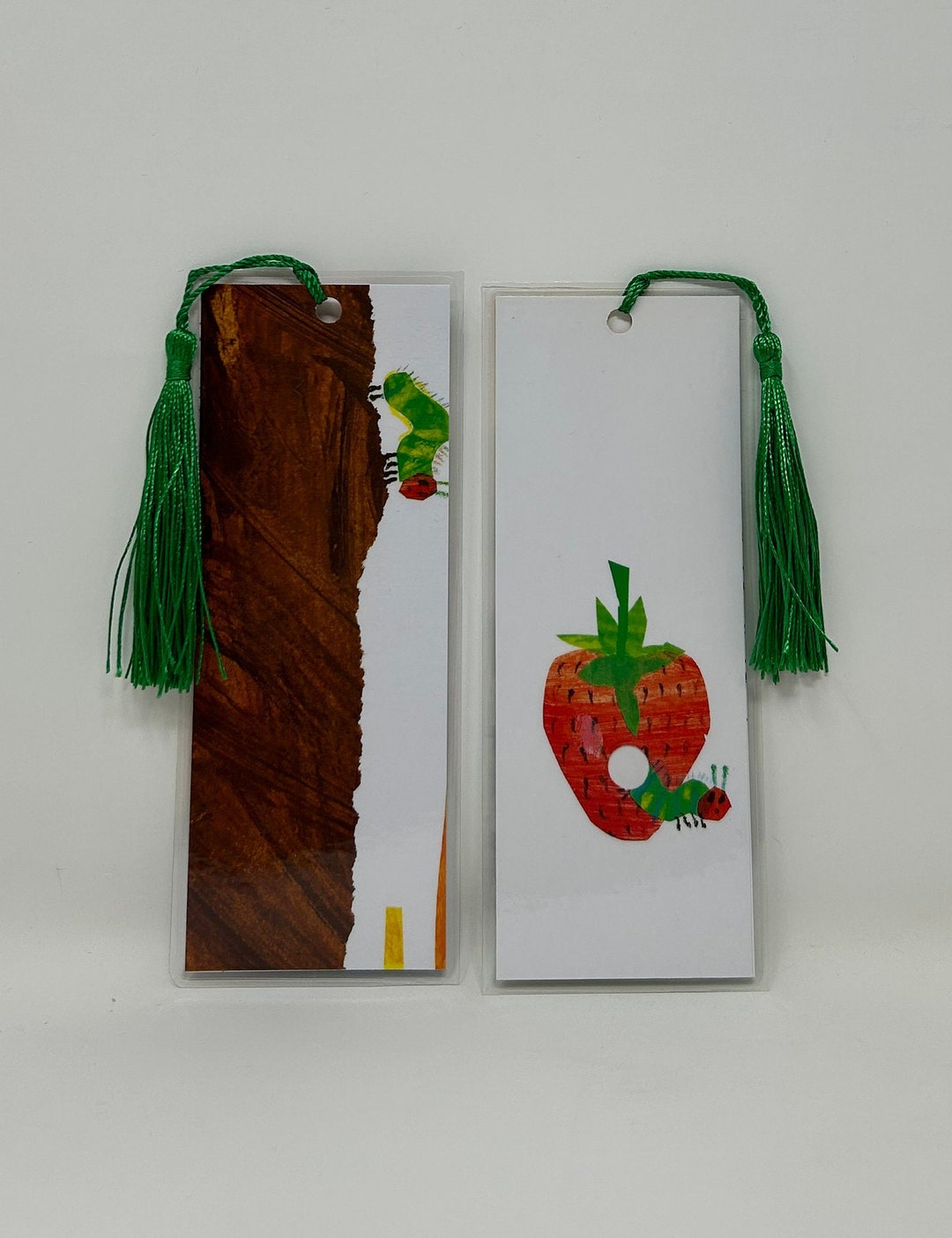 Eric Carle: the Very Hungry Caterpillar 2 Upcycled Book Pages Bookmarks ...