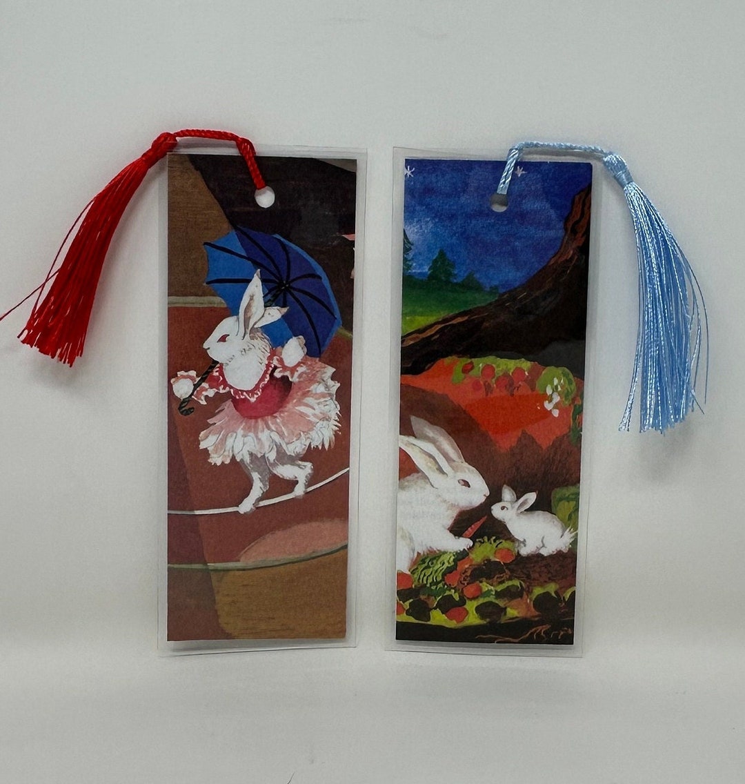 The Run Away Bunny (2) Upcycled Book Pages Bookmarks • an ...