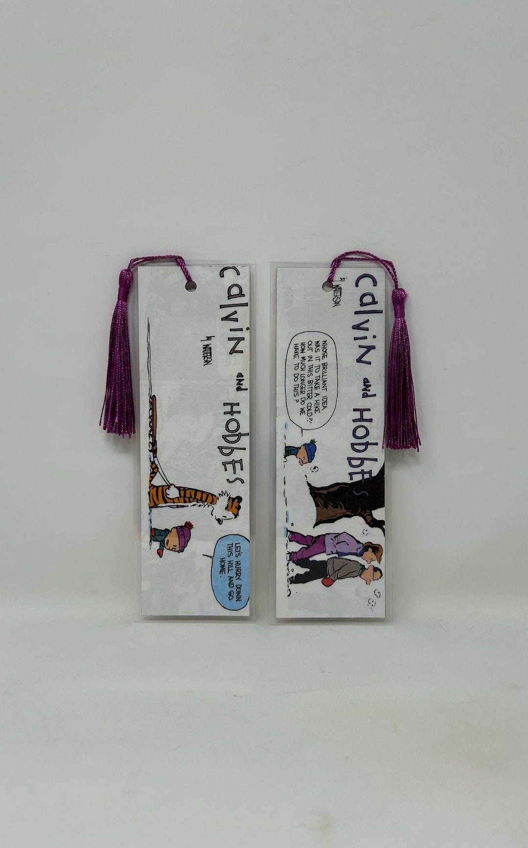 Calvin and Hobbes (2) Bookmarks • an Artfullyaltered Handmade Bookmark ...