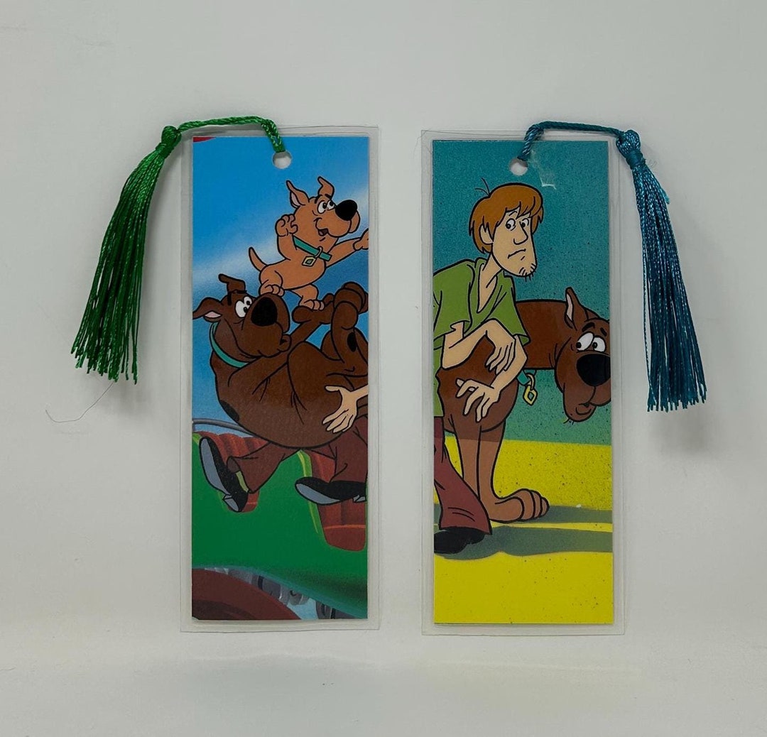 Scooby-doo 2 Upcycled Bookmarks an Artfullyaltered Handmade Bookmark - Etsy