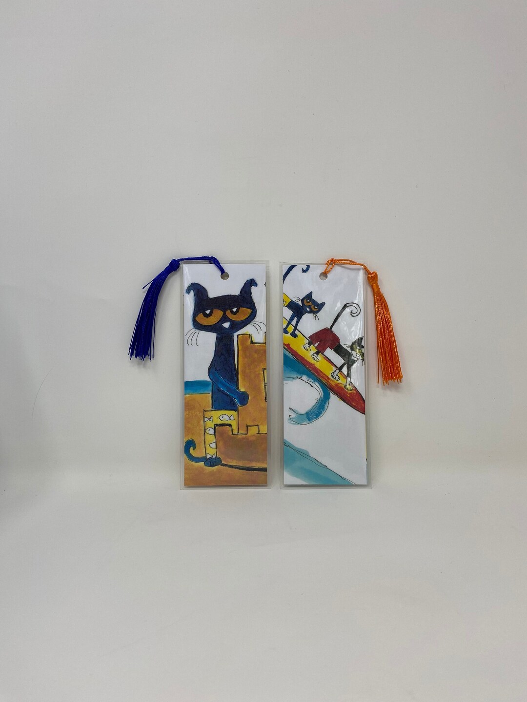 Pete the Cat 2 Upcycled Book Pages Bookmarks an Artfullyaltered ...