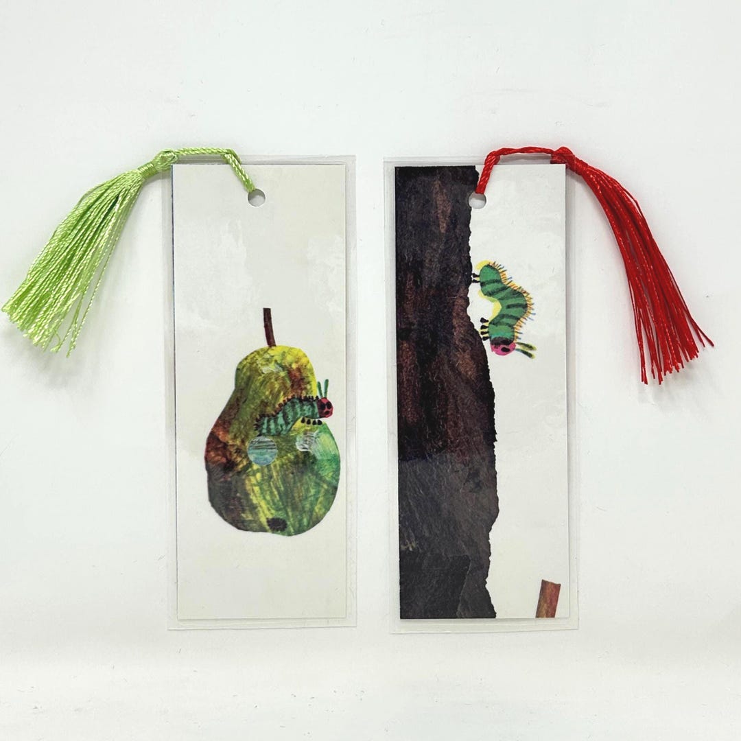 Eric Carle: the Very Hungry Caterpillar (2) Upcycled Book Pages ...