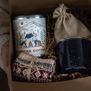 Extra Cozy Campfire Hygge Box Gift for Cousin, Personalized Dad Gift ...