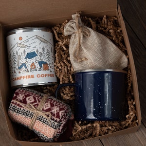 Extra Cozy Campfire Hygge Box Gift for Cousin, Personalized Dad Gift ...