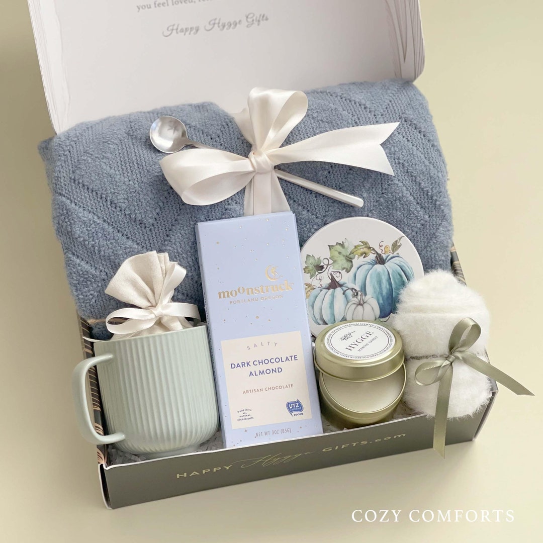 Get Well Soon Blanket Gift Box for Women and Men, Care Package for Her ...
