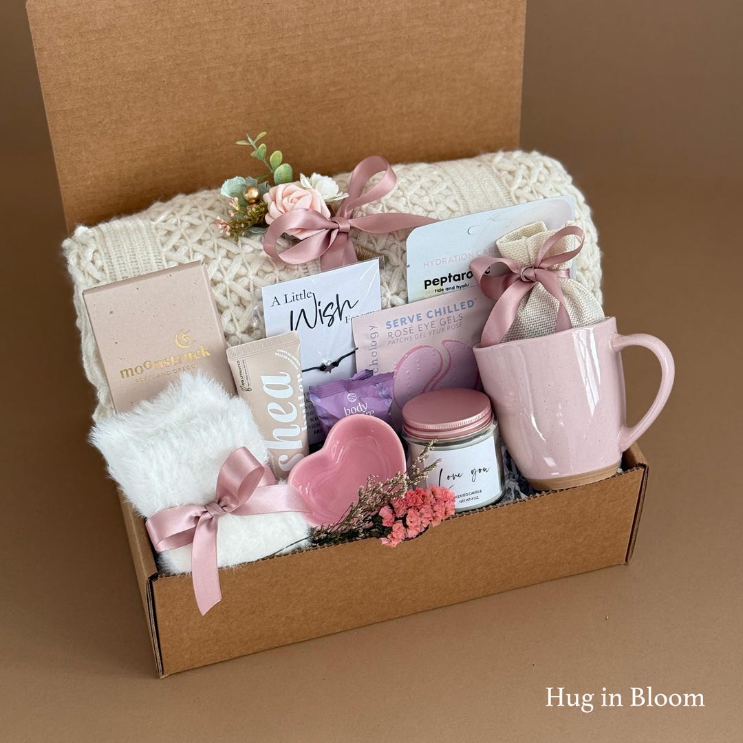 Sending a Hug Gift Box, Thinking of You, Sympathy Care Package, Self ...