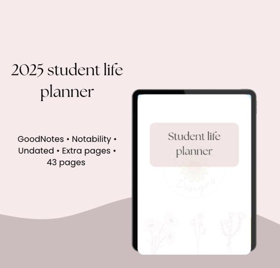 2025 All-in-one Student Life Planner Digital Planner | Goodnotes ...