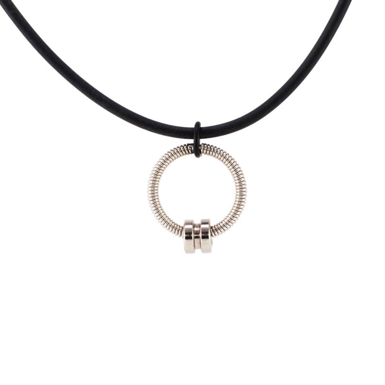 Bass Guitar String Necklace Vegan Black - Etsy