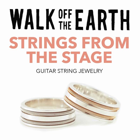 Walk off the Earth Guitar String Rings - Etsy