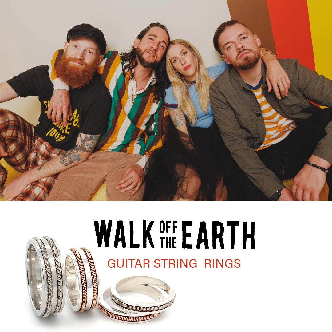 Walk off the Earth Guitar String Rings - Wide - Etsy