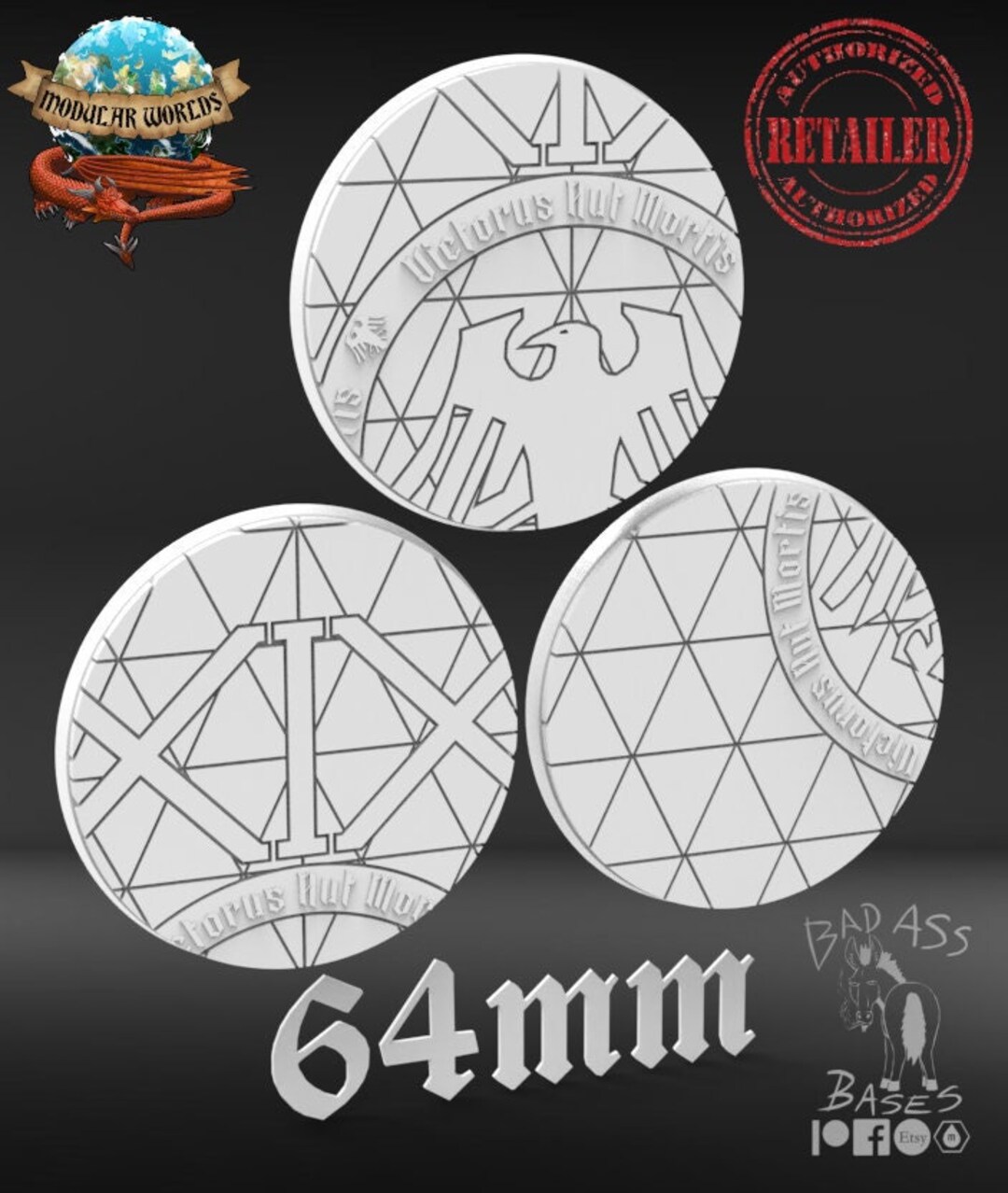 64mm Goth Black Birds Bases - Etsy