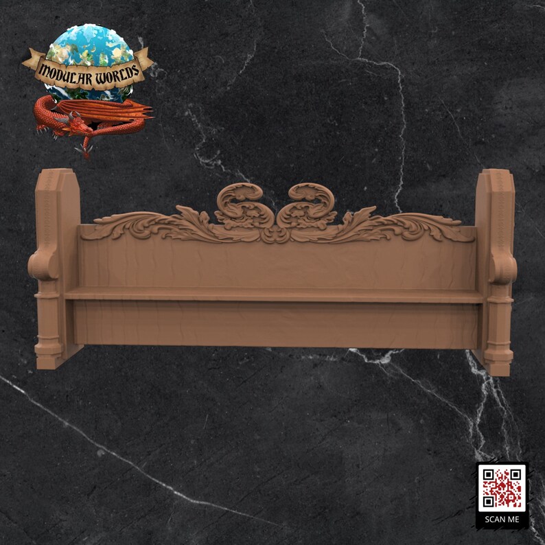 Church Altar & Pews: Tabletop Gaming Miniature (resin 3D Print) - Etsy UK