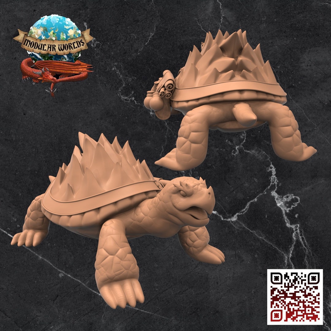 Giant Tortoise Familiar: Tabletop Gaming Miniature (resin 3D Print) - Etsy