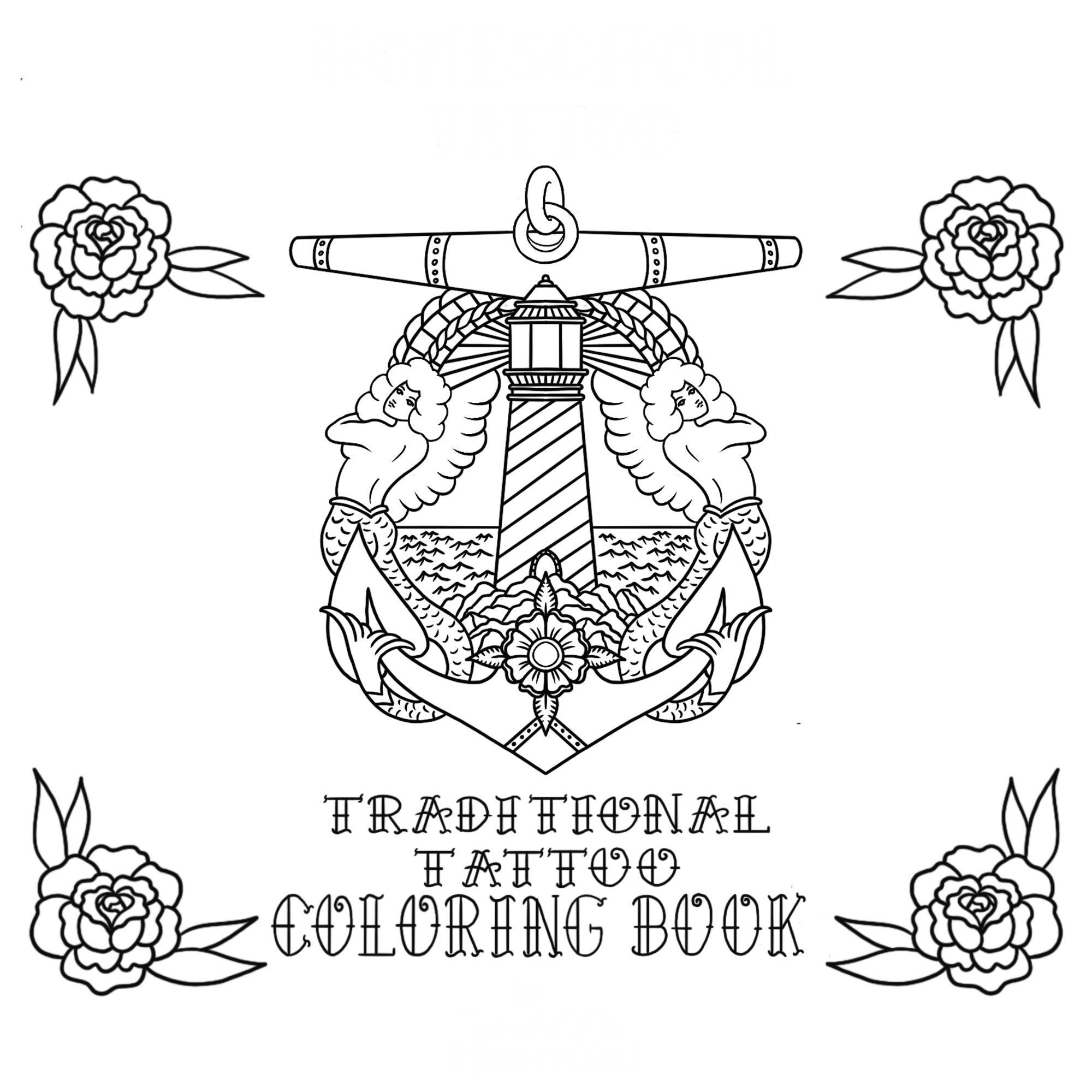 Traditional Style Book Tattoo