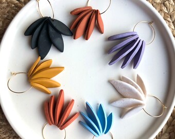 The Fall Collection Gold Stem Pumpkin Hoops Fall Earrings - Etsy