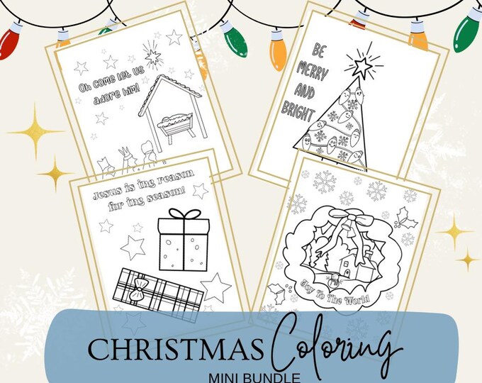 Christian Christmas Coloring Pages for Kids | 10 Printable Sheets ...