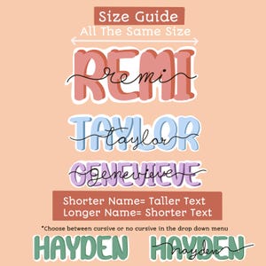 Name Stickers, Name Label, Custom Vinyl Decal, Personalized Name ...