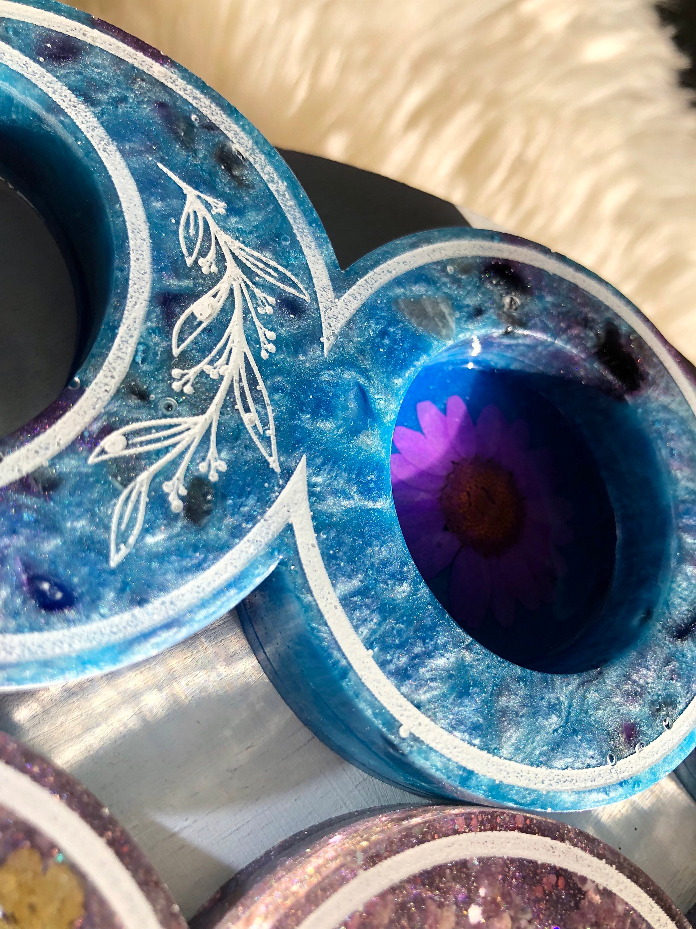 Triple Moon Sphere Holder Crystal Sphere Holder Crystal Ball | Etsy