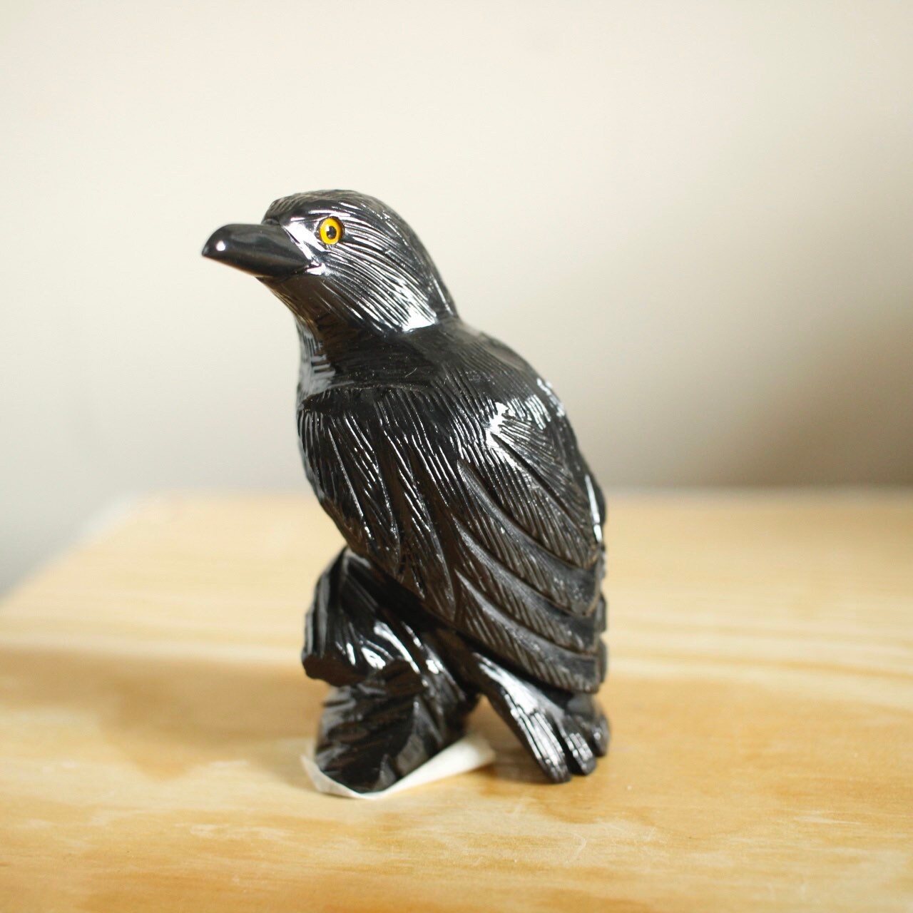 Black Obsidian Raven/crow Statuary Crystal - Etsy