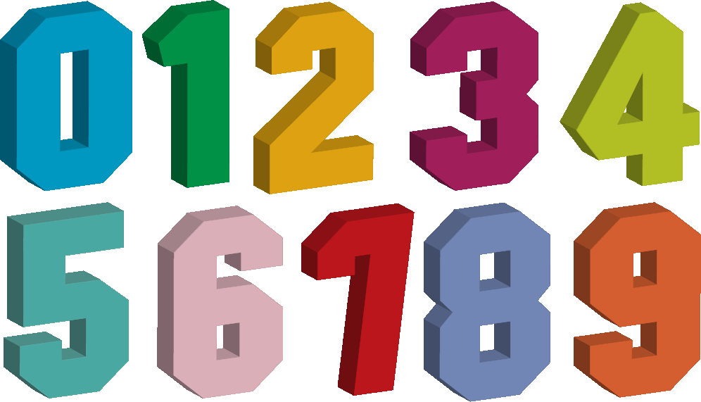3D Numbers Block Pack Numbers Cutting File Papercraft SVG - Etsy