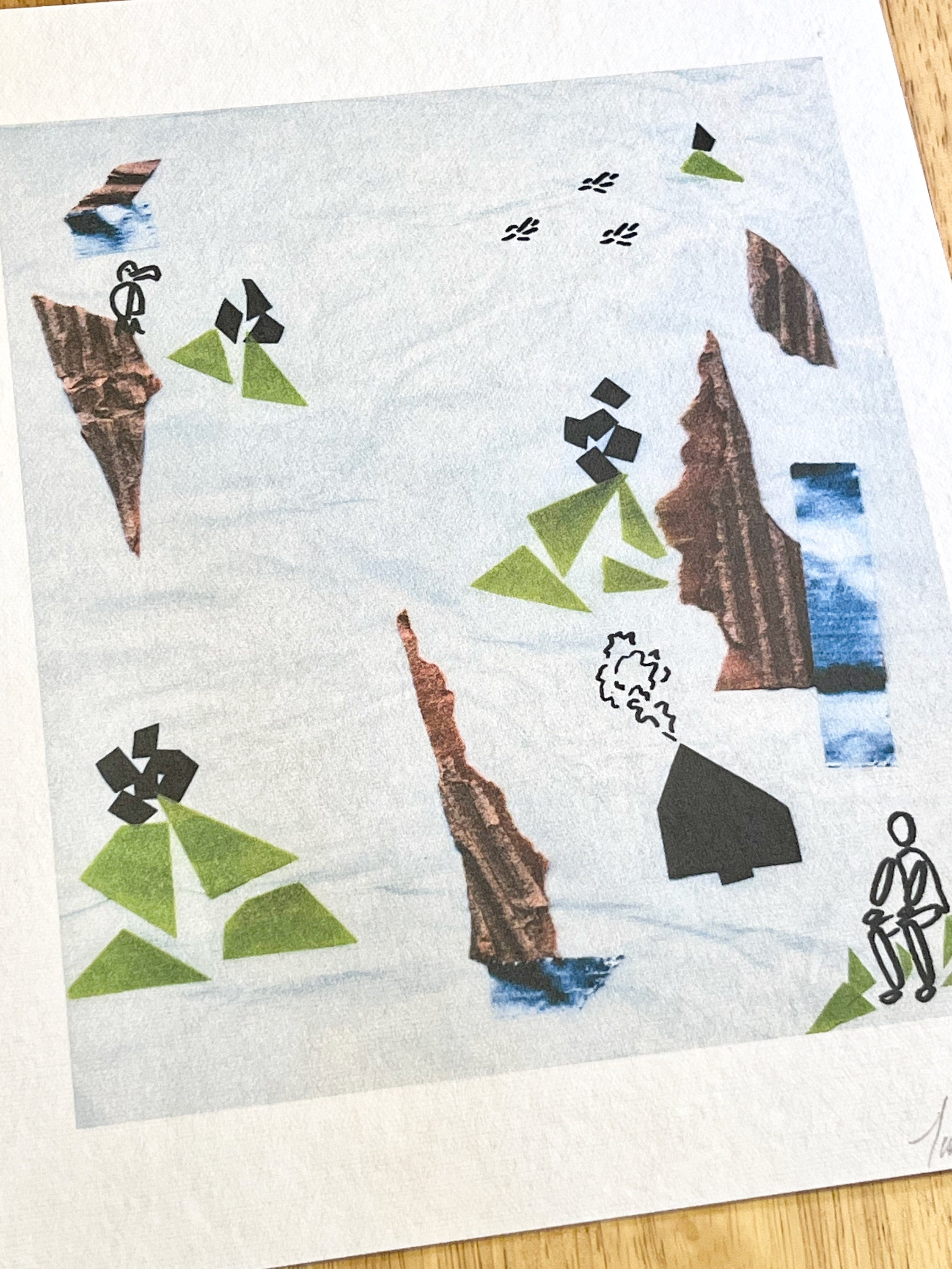 Thought Patterns Collage Print - Etsy