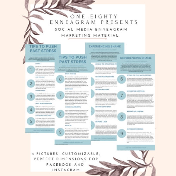Enneagram Planner Enneagram Type Worksheets Enneagram Journal Prompts ...