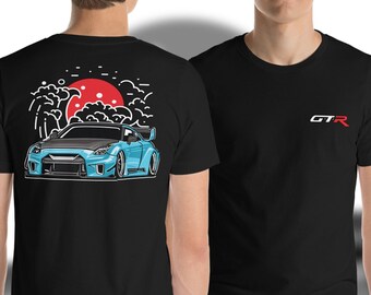 GTR R35 JDM Line Art Tuner Drift Racing Short-sleeve Unisex T-shirt - Etsy