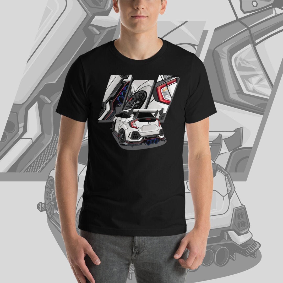 Civic Type R Anime Look T-shirt Front Print - Etsy