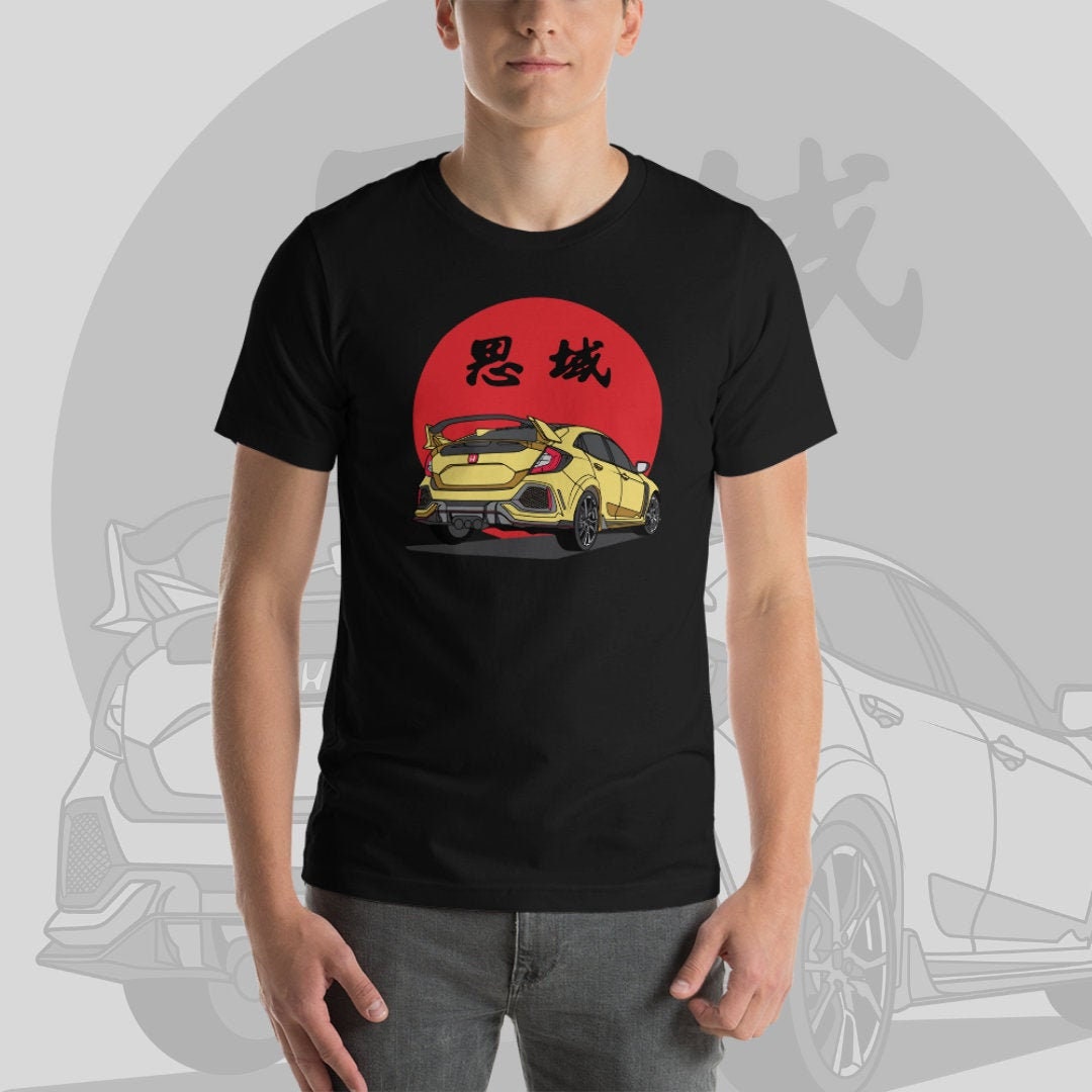 Civic Type R Yellow T-shirt Front Print - Etsy