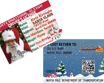 Santa License Png - Etsy