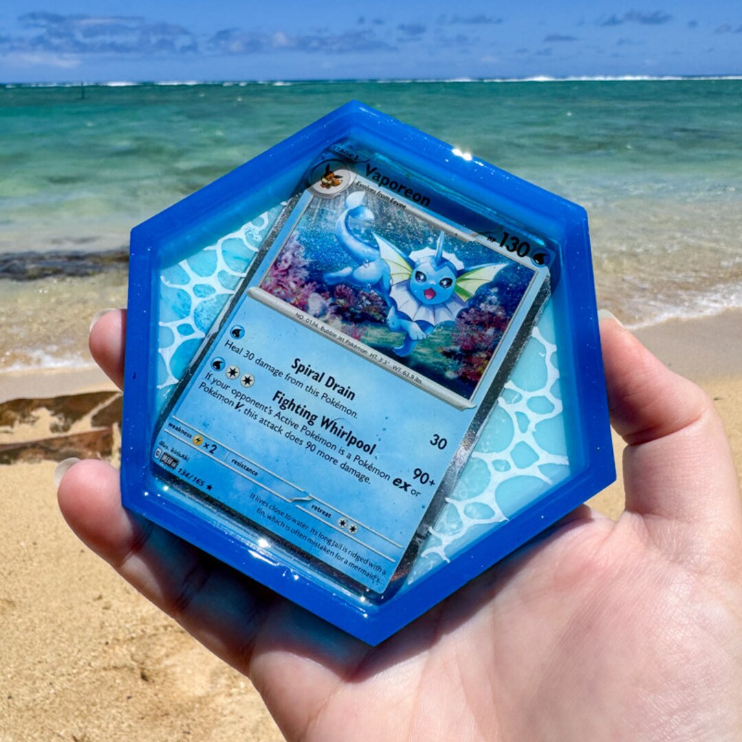 Eeveelution Pokemon TCG Epoxy Resin Handmade Hand Painted Coaster - Etsy