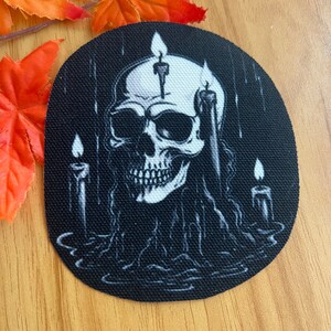Skull Horror Grindcore Crust Punk Grunge Style Iron on DIY Printed ...