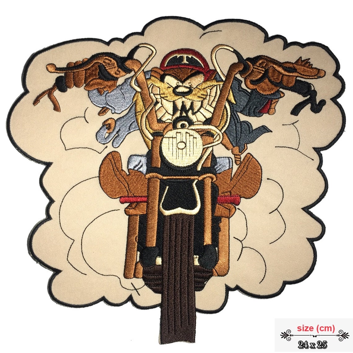 Taz Chopper Rider Giant Large back Patch XL | Etsy
