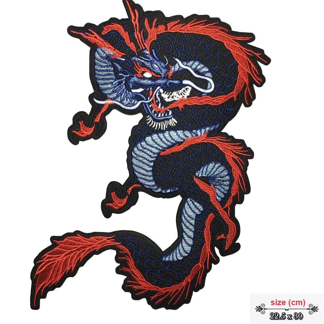 Giant Elegant Chinese Dragon Big Back Patch - Etsy