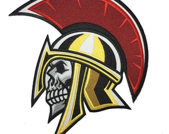 Mohawk Street Punk Skull Giant Large Back Patch XL | Etsy