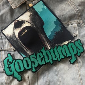 Goosebumps Horror Embroidered Iron on Big Back Patch - Etsy